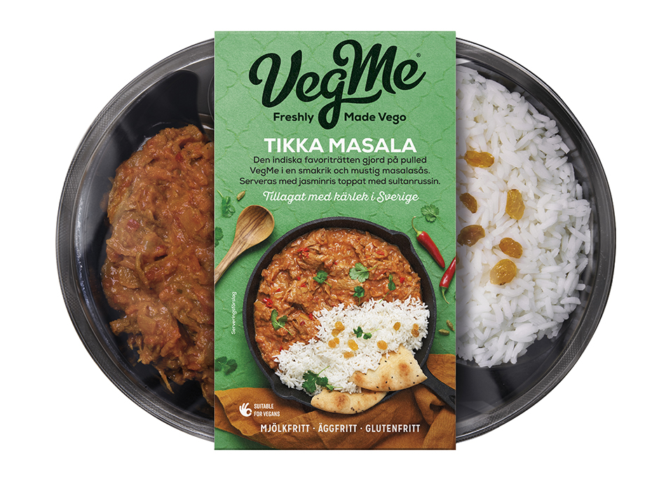 Ny färdigrätt från Vegme: Tikka Masala med ris - Vegomagasinet